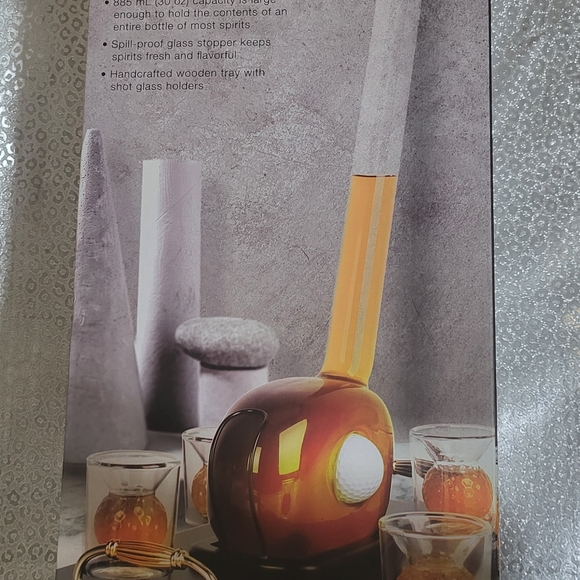 Brookstone | Dining | Brookstone Pin High Decanter Golf Decanter ...